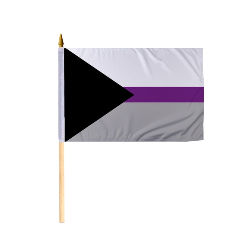 Promopatriot Demisexual Pride Stick Flag 12x18 inch Stick Flag Sewn ...