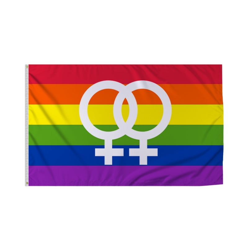 Promopatriot Double Female Pride Flag 3x5 Ft Printed 200D Nylon Brass ...