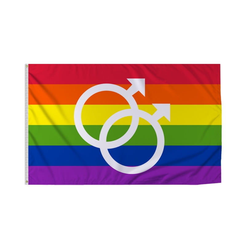Promopatriot Double Male Pride Flag 4x6 Ft Printed 200D Nylon Brass ...