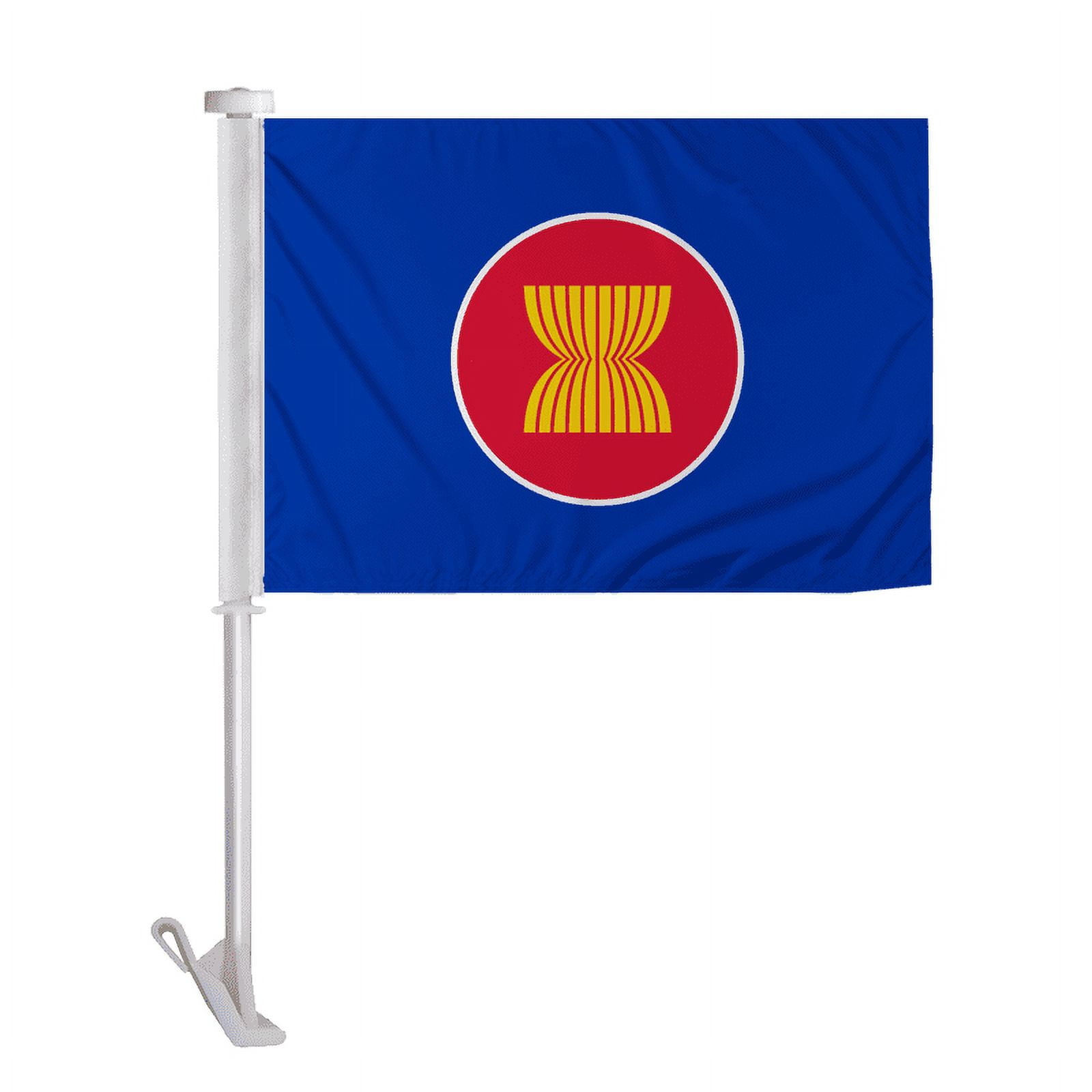 Promopatriot Double Sided Asean Car Flag 10.5x15 inch Premium Super ...