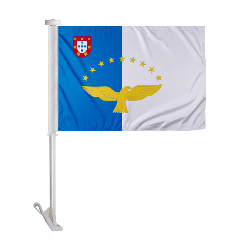 Promopatriot Double Sided Azores Car Flag 10.5x15 inch Premium Super ...