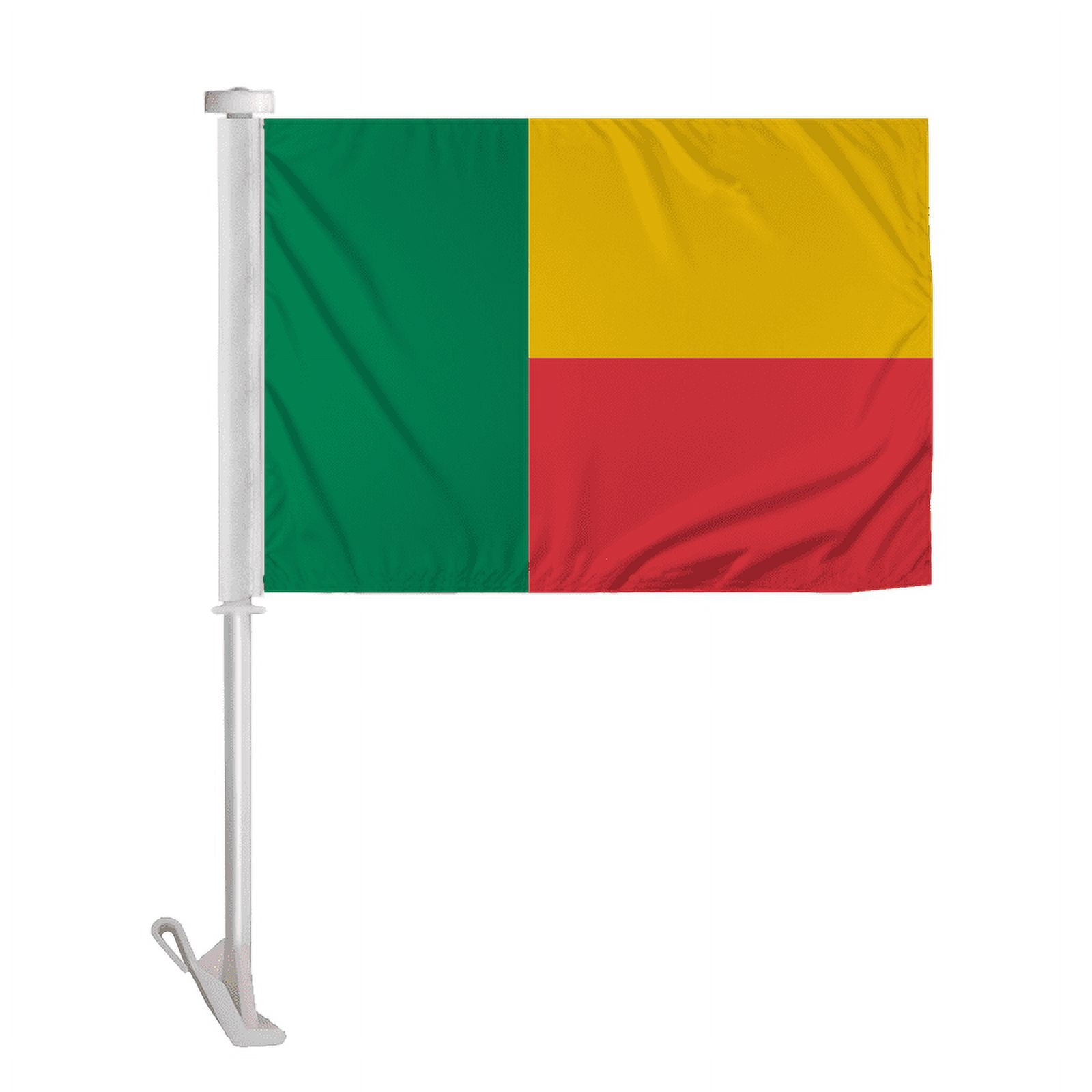 Promopatriot Double Sided Benin Car Flag 10.5x15 inch Premium Super ...