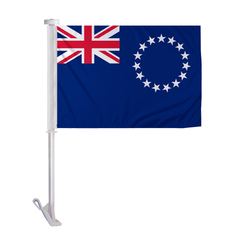 Promopatriot Double Sided Cook Islands Car Flag 10.5x15 inch Premium ...
