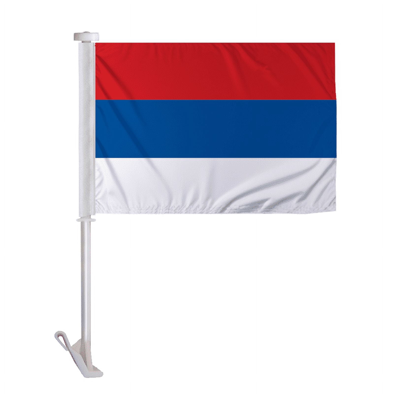 Promopatriot Double Sided Serbia Car Flag 10.5x15 inch Premium Super ...