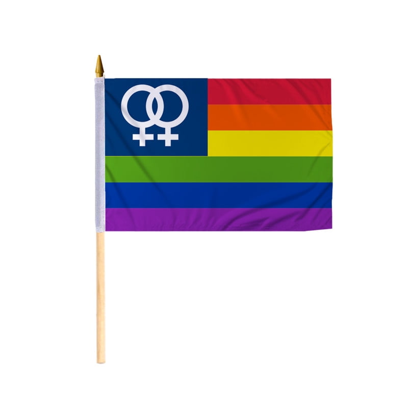 Promopatriot Double USA Venus Pride Stick Flag 12x18 inch Stick Flag ...