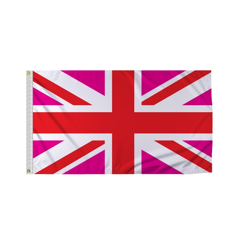 Promopatriot England Pink Pride Flag 2x3 Ft Printed 200D Nylon Brass ...