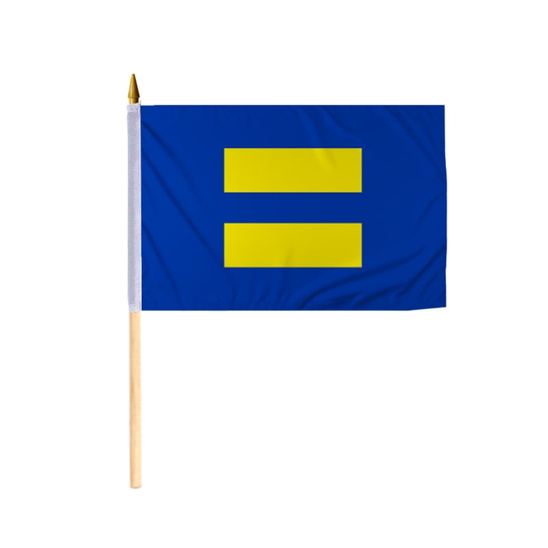 Promopatriot Equality Pride Stick Flag 12x18 inch Stick Flag Sewn Edges ...