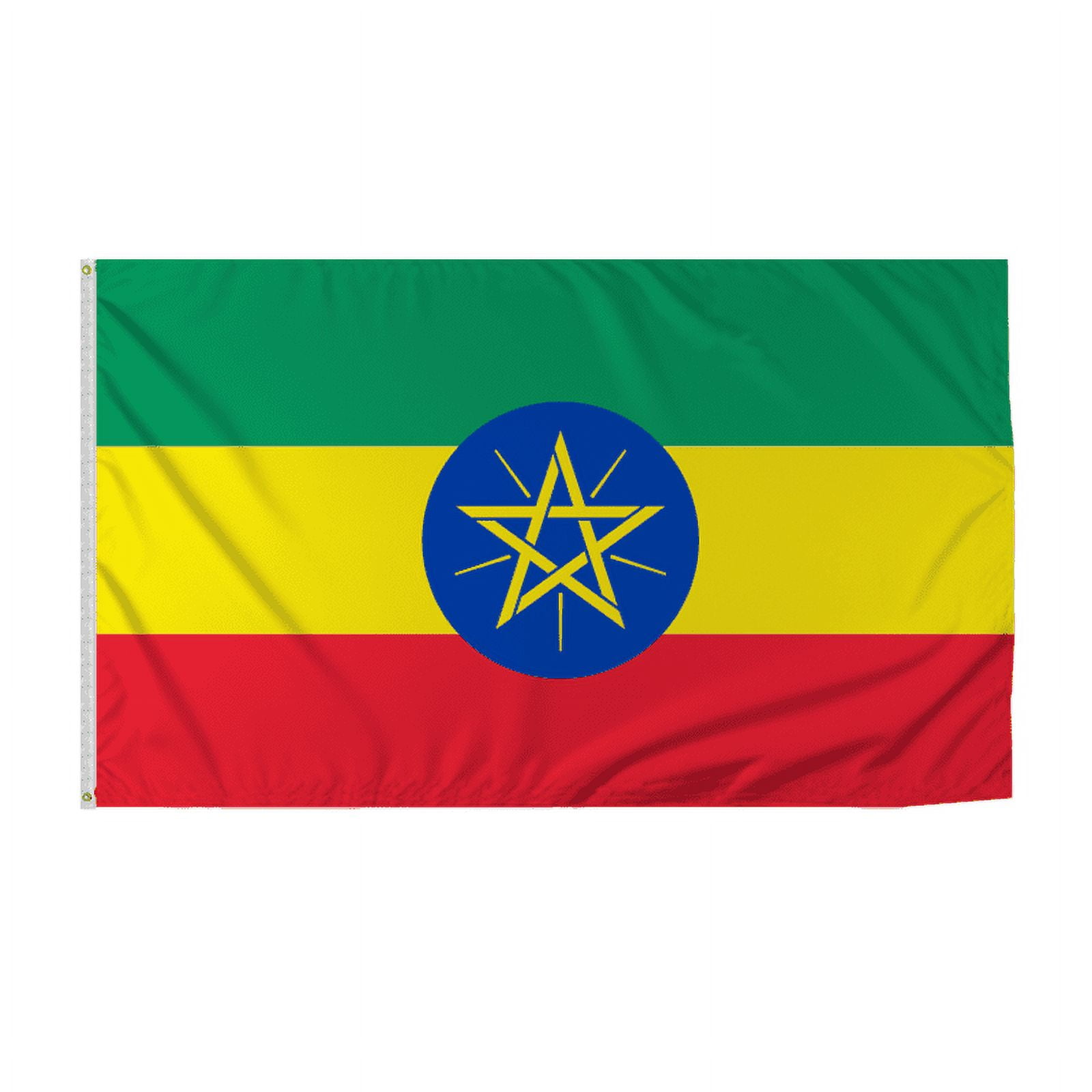 Promopatriot Ethiopia Country Flag 8x12 ft - 200D Nylon - Rope Thimble ...