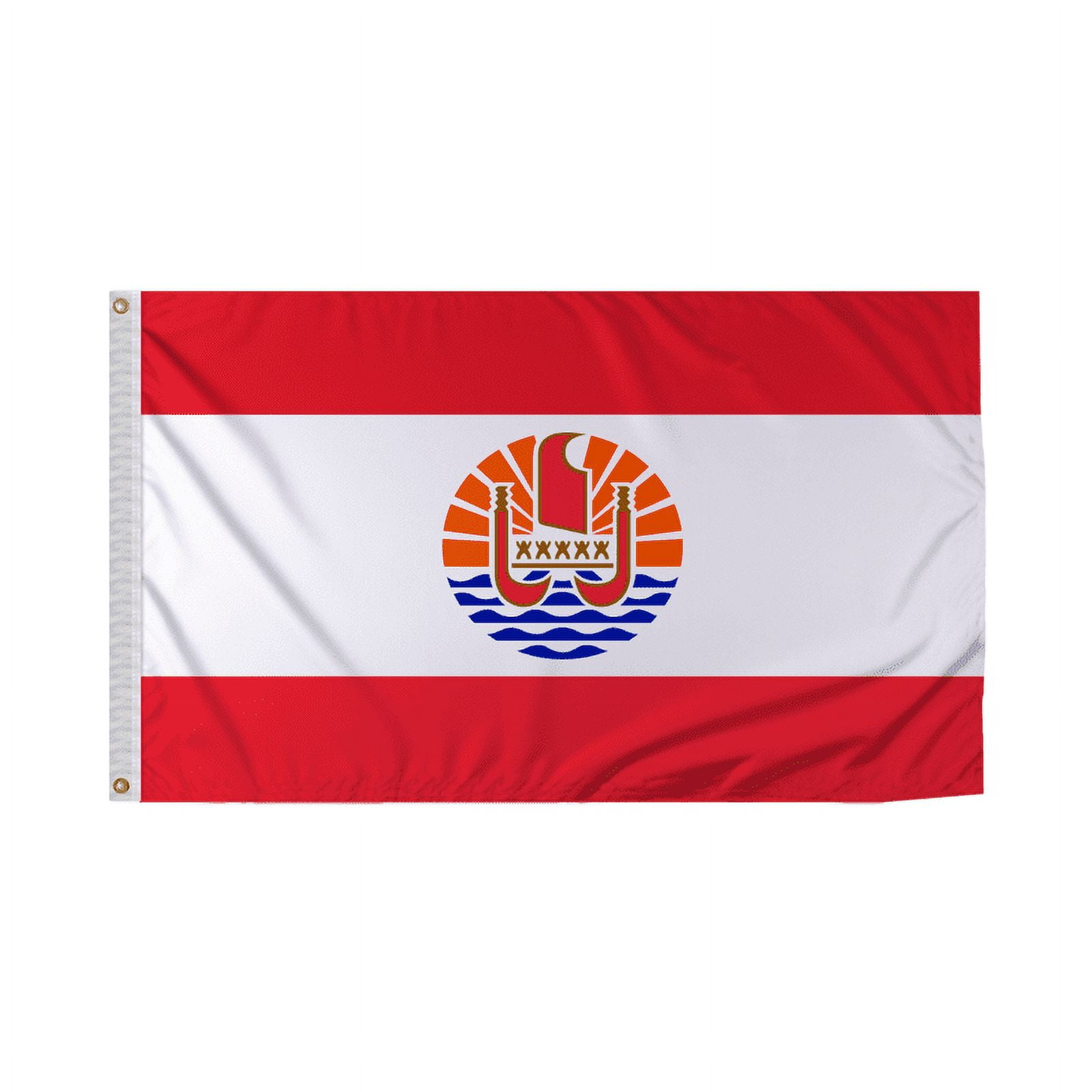 Promopatriot French Polynesia Country Flag 3x5 Ft Outdoor Nylon Double ...