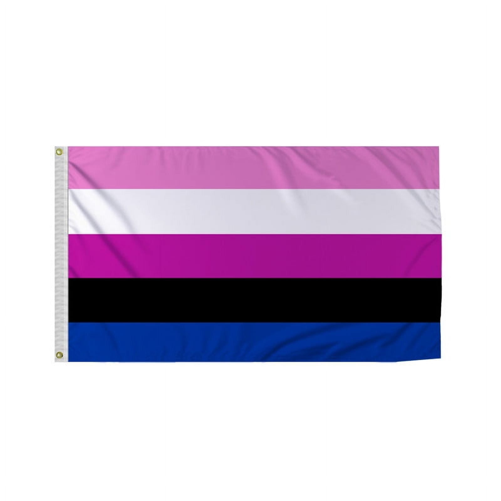 Promopatriot Gender Fluid Pride Flag 3x5 Ft Printed 200D Nylon Brass ...