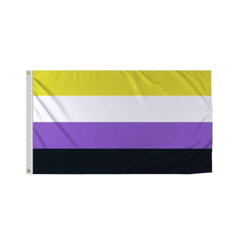 Promopatriot Gender Non-Binary Pride Flag 2x3 Ft Printed 200D Nylon ...
