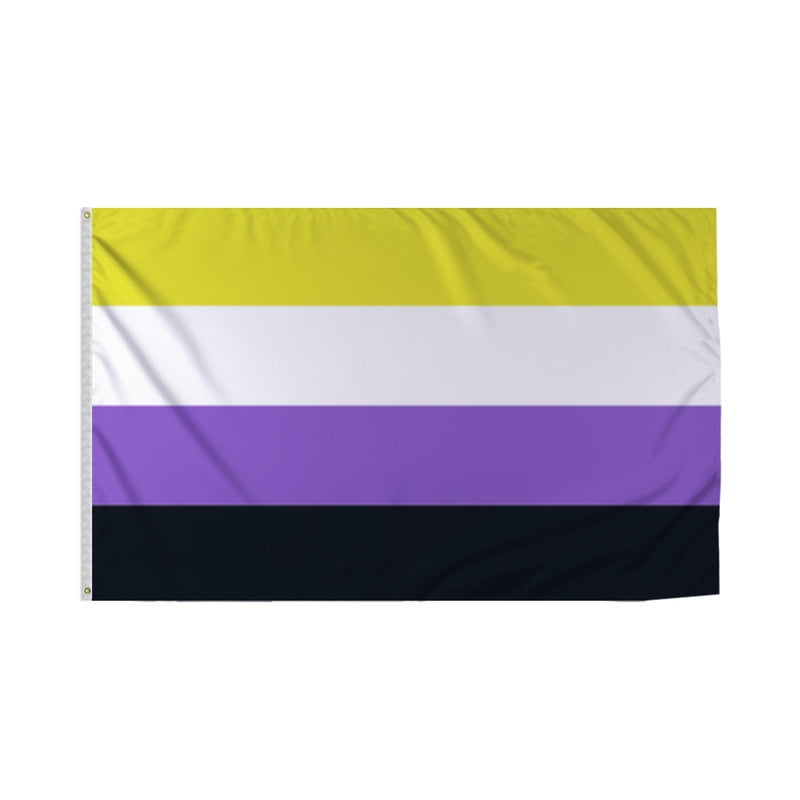 Promopatriot Gender Non-Binary Pride Flag 4x6 Ft Printed 200D Nylon ...