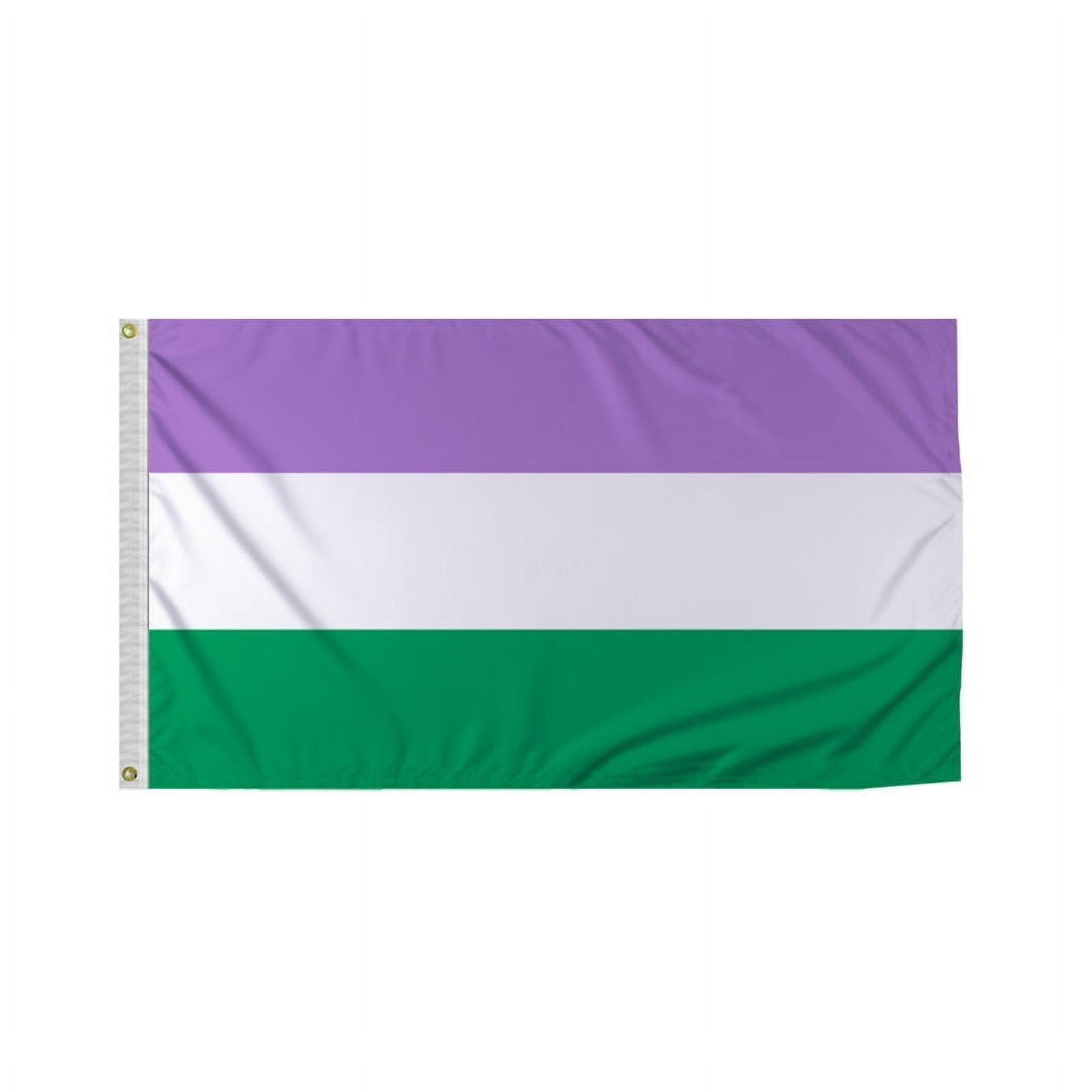 Promopatriot Genderqueer Pride Flag 3x5 Ft Printed 200D Nylon Brass ...