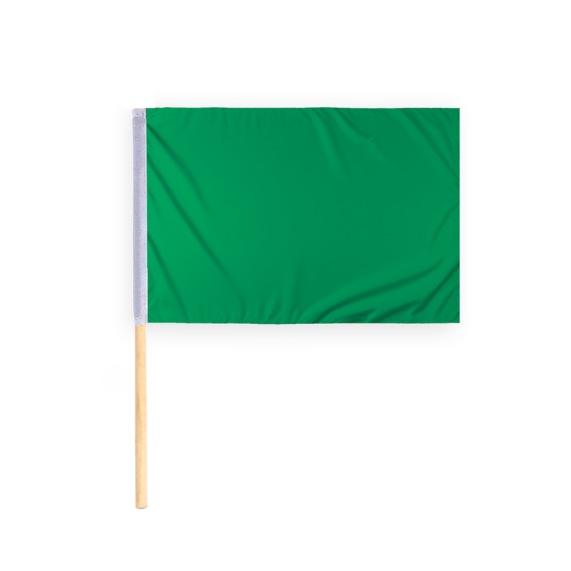 Promopatriot Green Racing Flag Start Race Stick Flag 30x30 inch ...
