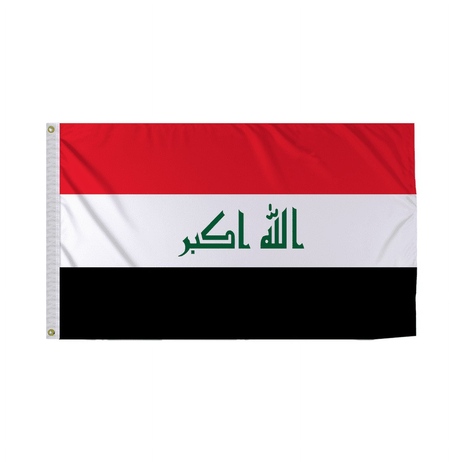 Promopatriot Iraq New Country Flag 3x5 Ft Outdoor Nylon Double Stitched ...