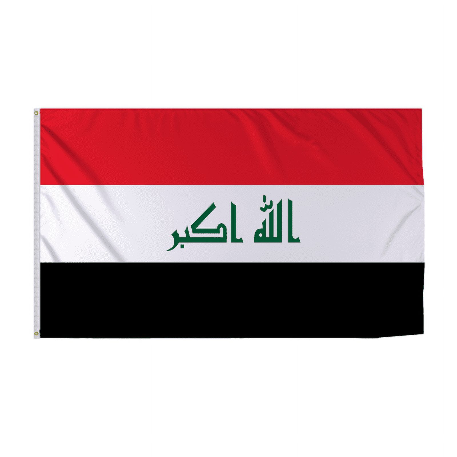 Promopatriot Iraq New Country Flag 8x12 ft - 200D Nylon - Rope Thimble ...
