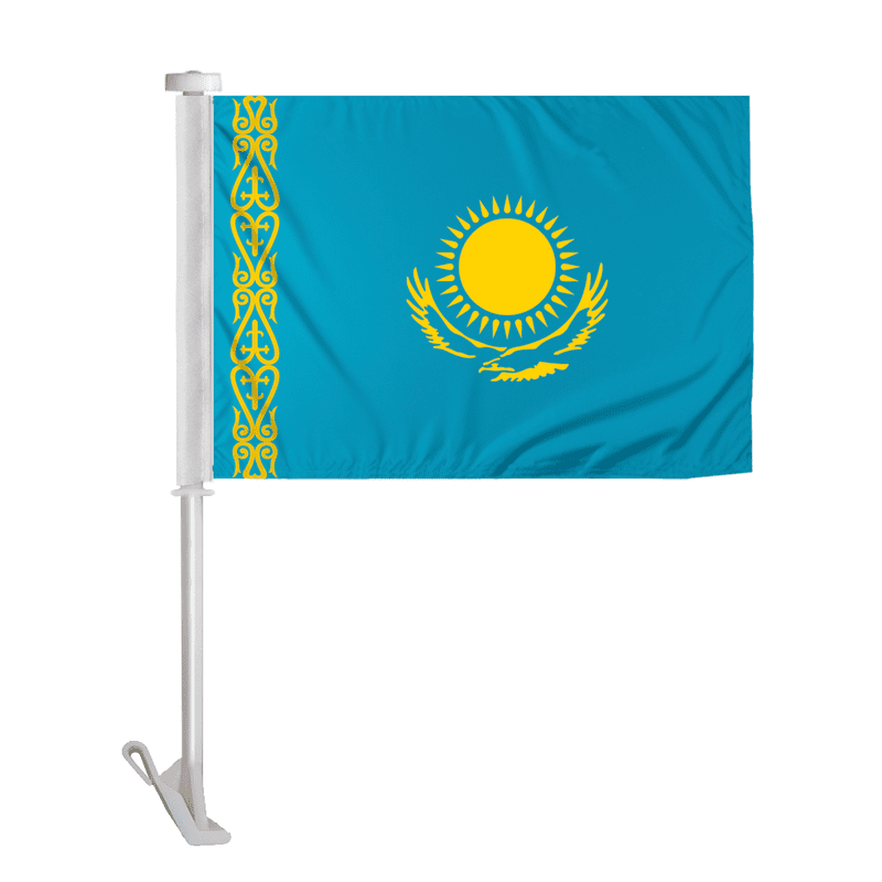 Promopatriot Kazakhstan Car Flag 10.5x15 inch Premium Super Knit ...