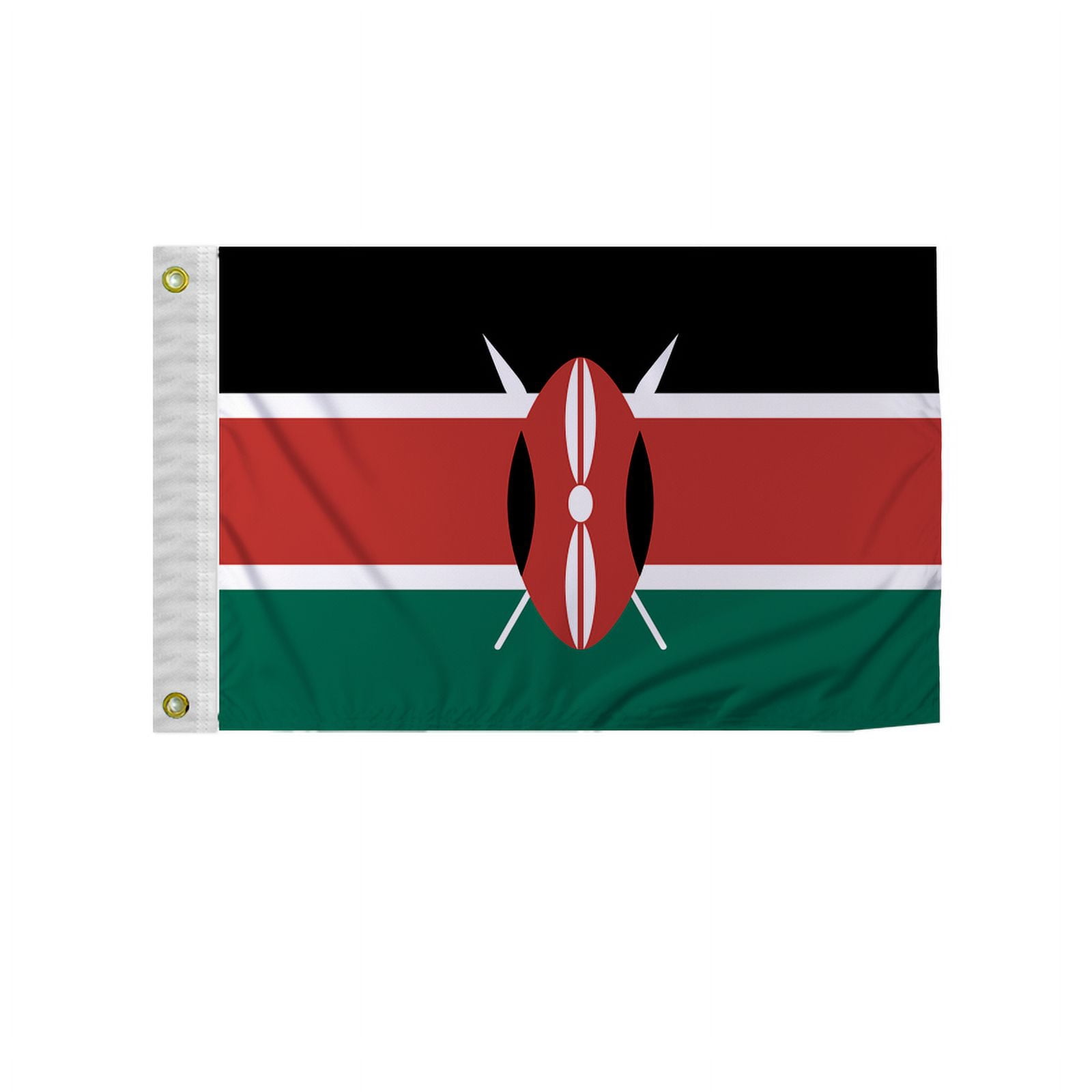 Promopatriot Kenya National Flag 2x3 ft Nylon Double Stitched Edges ...