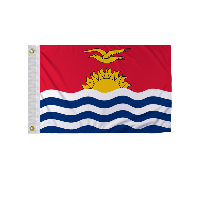 Promopatriot Kiribati 12x18 inch Boat Flag 200D Nylon Double Stitched ...