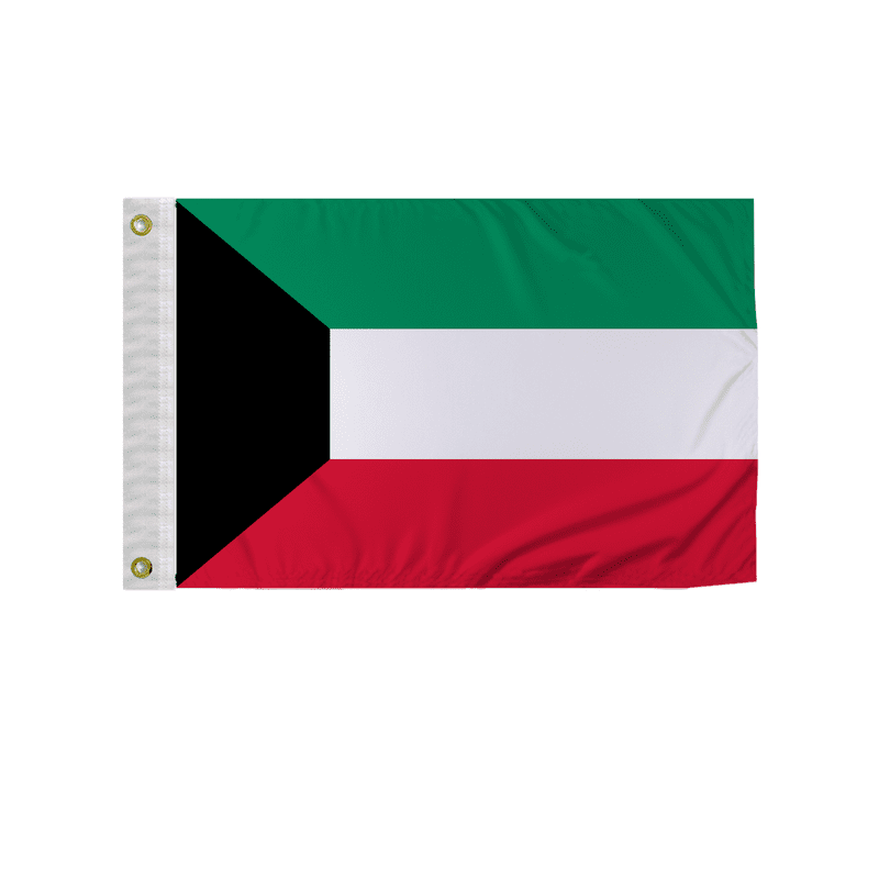 Promopatriot Kuwait National Flag 2x3 ft Nylon Double Stitched Edges ...