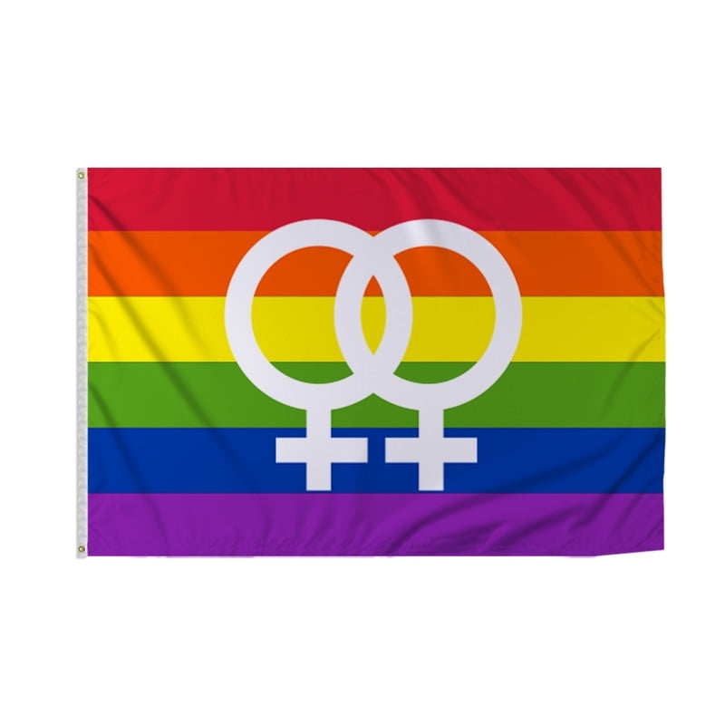 Promopatriot Large Double Female Pride Flag 6x10 Ft Printed 200D Nylon ...