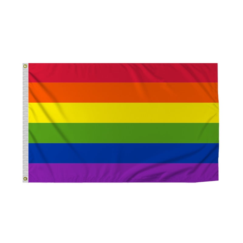 Promopatriot Large Rainbow Pride Flag 8x12 Ft Printed 200D Nylon Rope ...