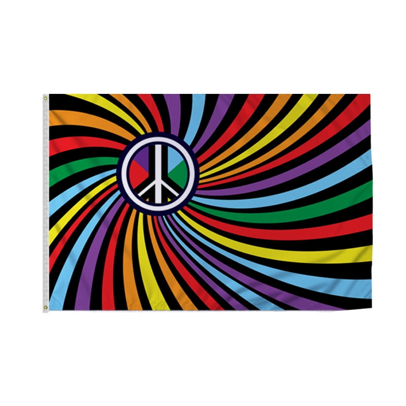 Promopatriot Large Swirl Pride Flag 6x10 Ft Printed 200D Nylon Brass ...