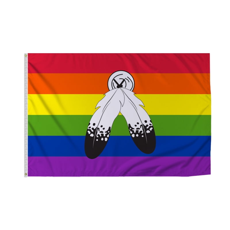 Promopatriot Large Two-Spirit Pride Flag 8x12 Ft Printed 200D Nylon ...