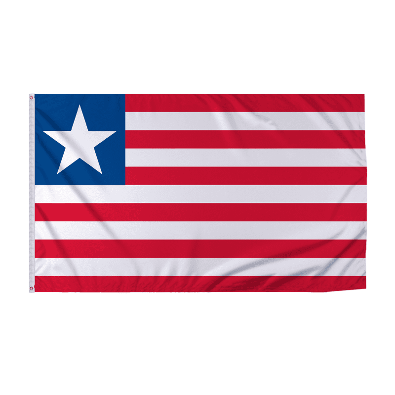 Promopatriot Liberia Country Flag 8x12 ft - 200D Nylon - Rope Thimble ...