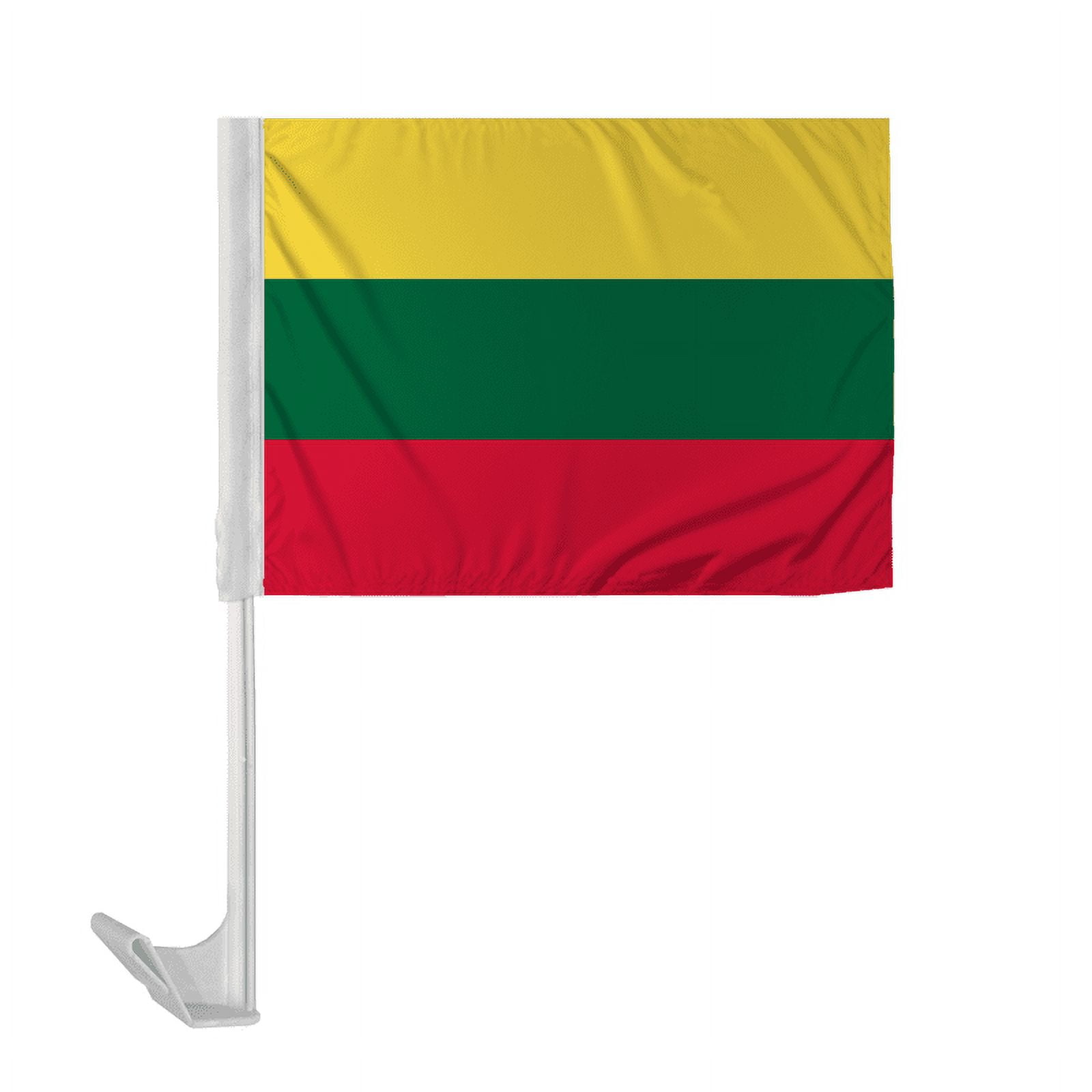 Promopatriot Lithuania Car National Flag 12x16 inch Economy Polyester ...