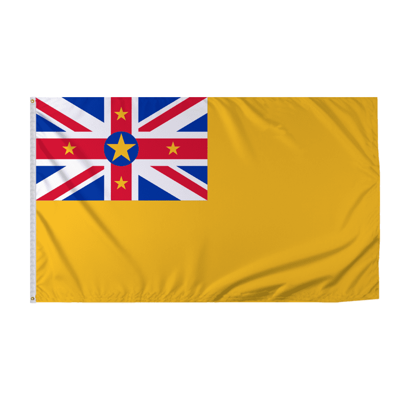 Promopatriot Niue Country Flag 8x12 ft - 200D Nylon - Rope Thimble & 1 ...