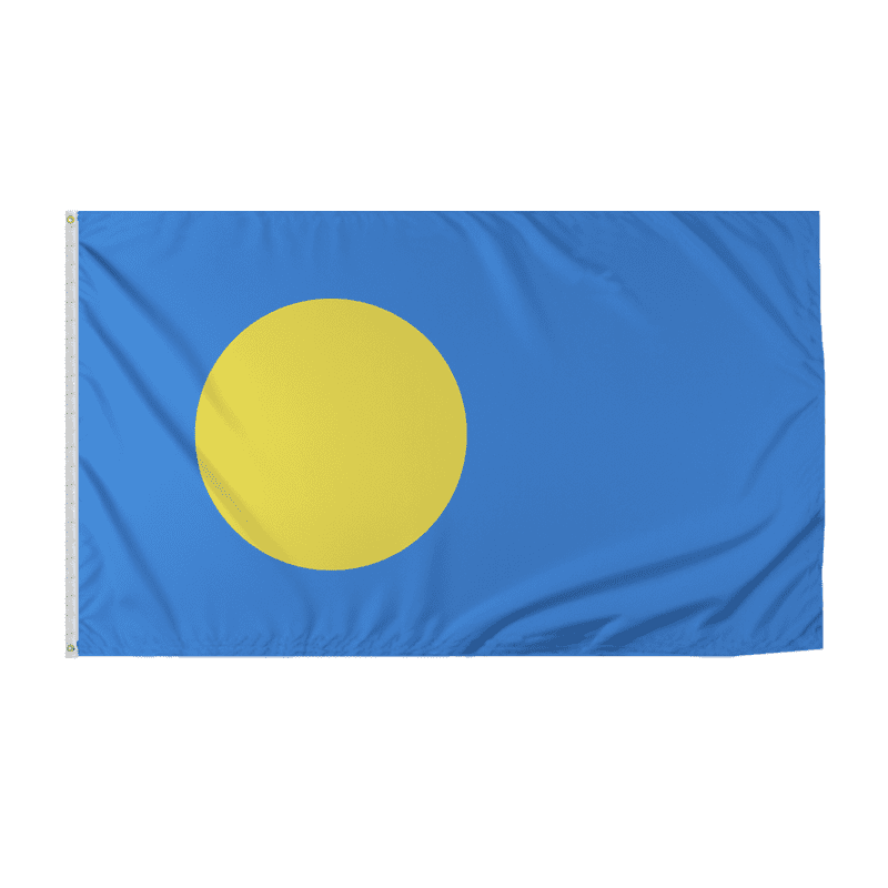 Promopatriot Palau Country Flag 8x12 ft - 200D Nylon - Rope Thimble & 1 ...