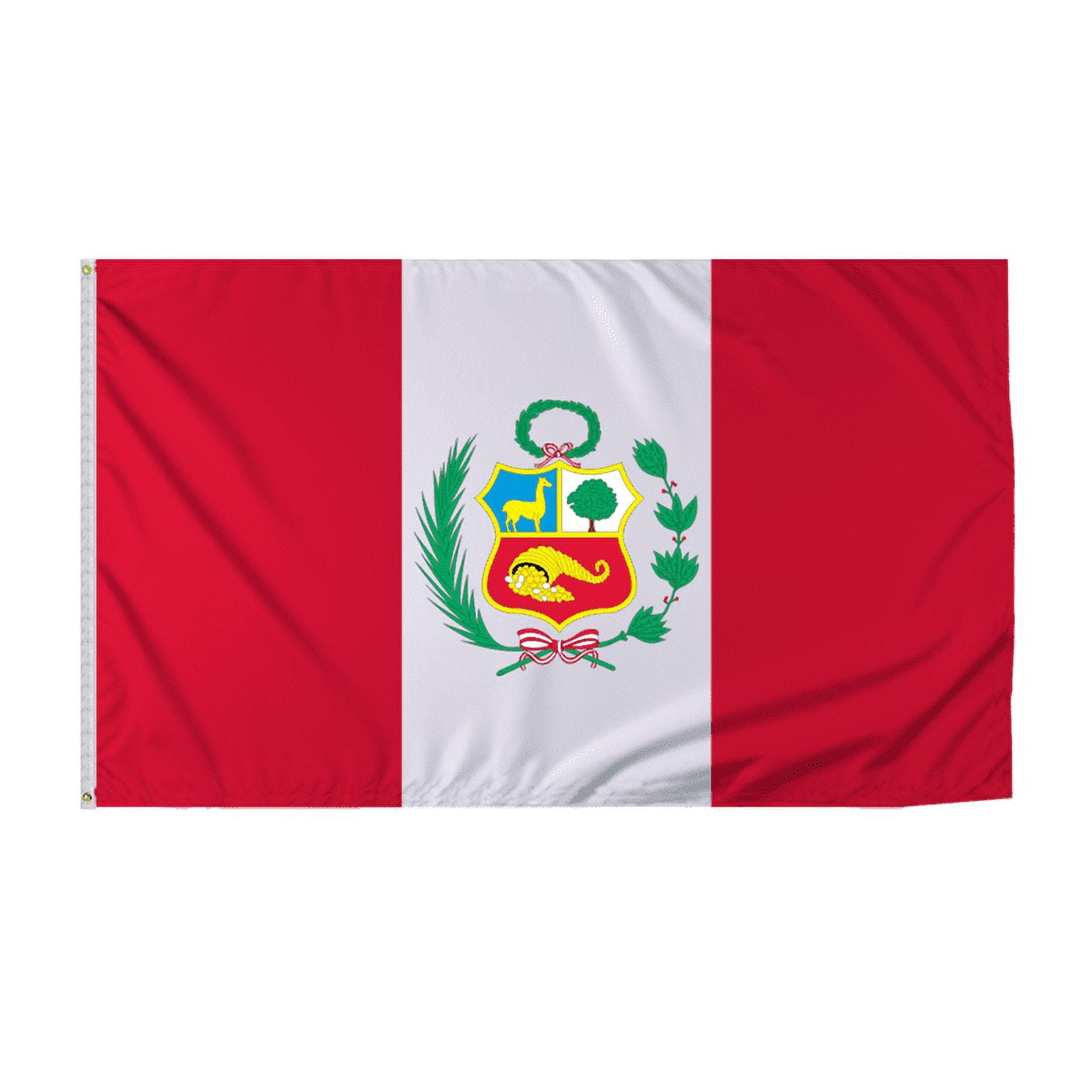Promopatriot Peru with Seal Country Flag 8x12 ft - 200D Nylon - Rope ...