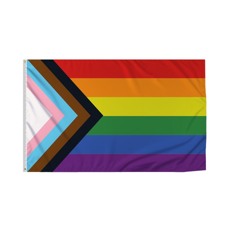 Promopatriot Progress Pride Flag 3x5 Ft Printed 200D Nylon Brass ...