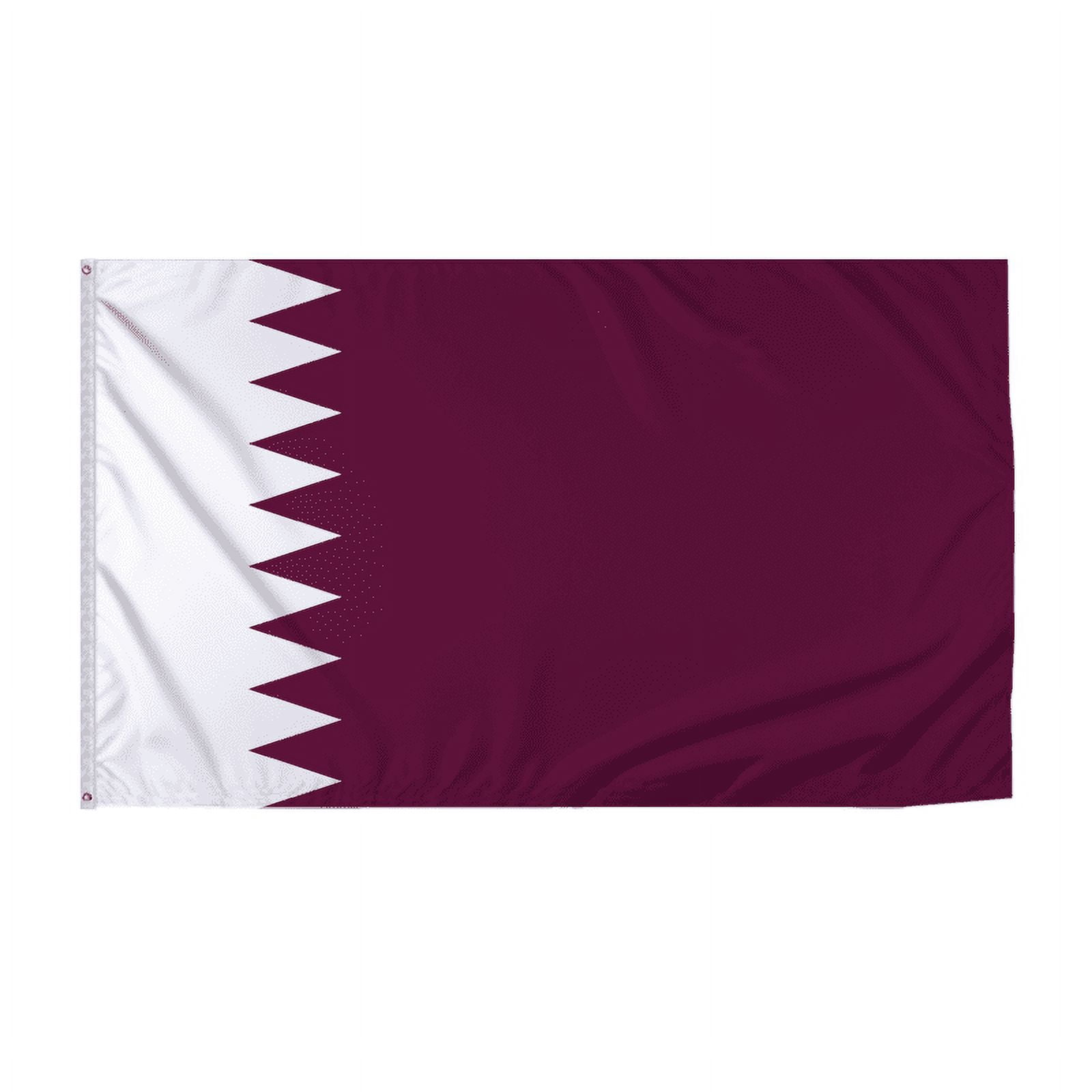 Promopatriot Qatar Country Flag 8x12 ft - 200D Nylon - Rope Thimble & 1 ...