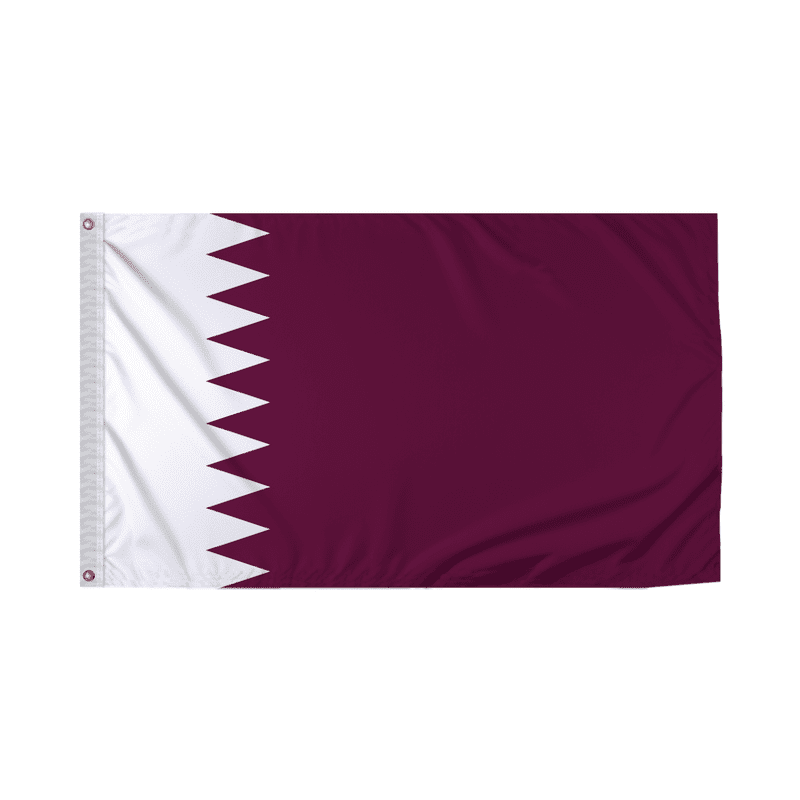 Promopatriot Qatar National Flag 3x5 ft Polyester Double Stitched Edges ...