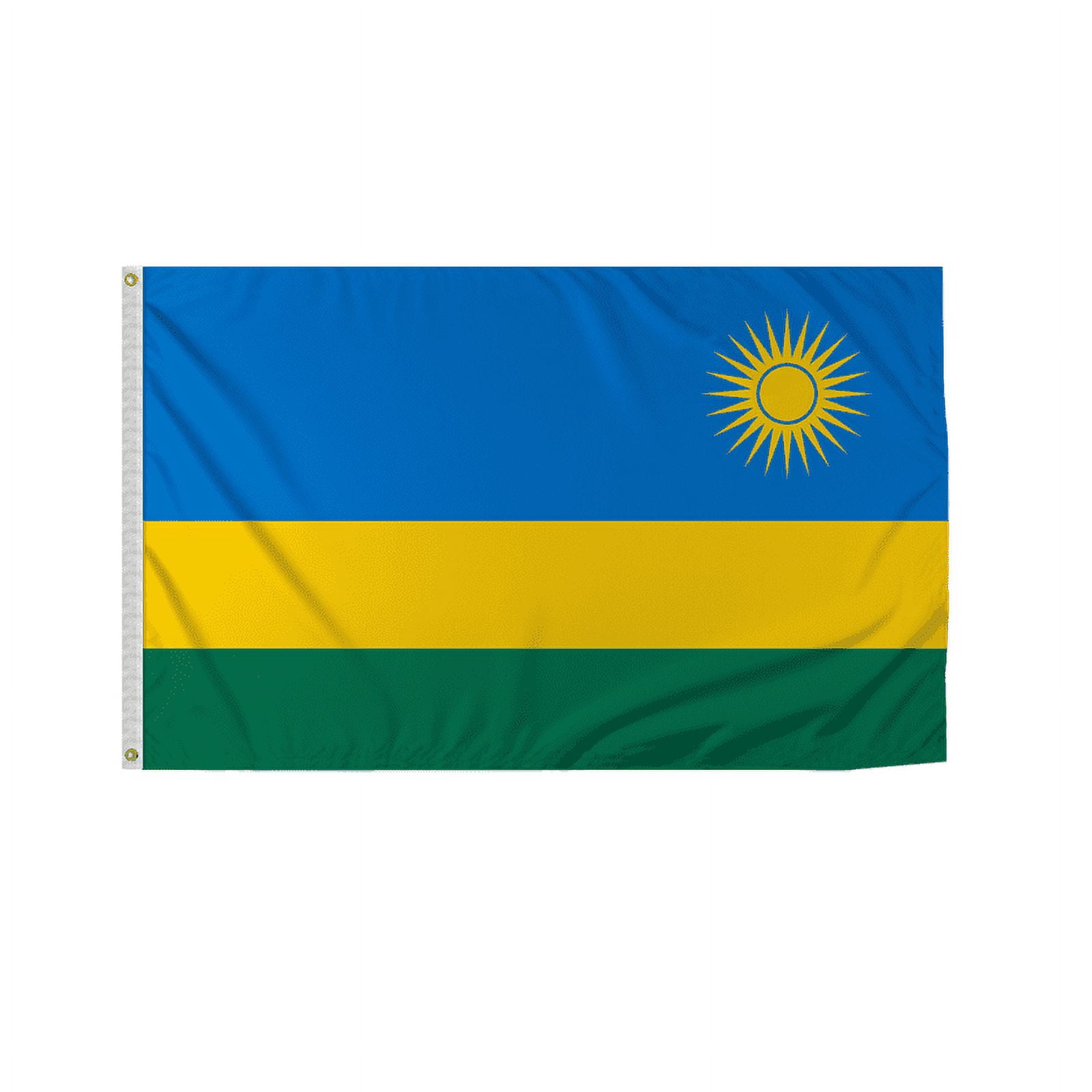 Promopatriot Rwanda Country Flag 5x8 Ft Outdoor Nylon Double Stitched ...