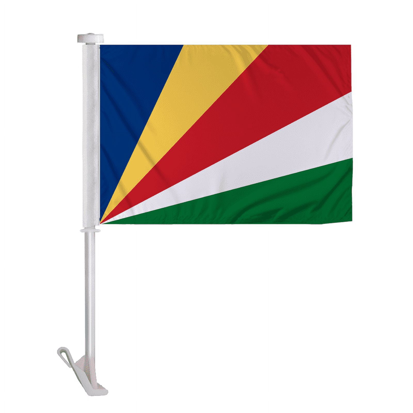 Promopatriot Seychelles Car Flag 10.5x15 inch Premium Super Knit ...