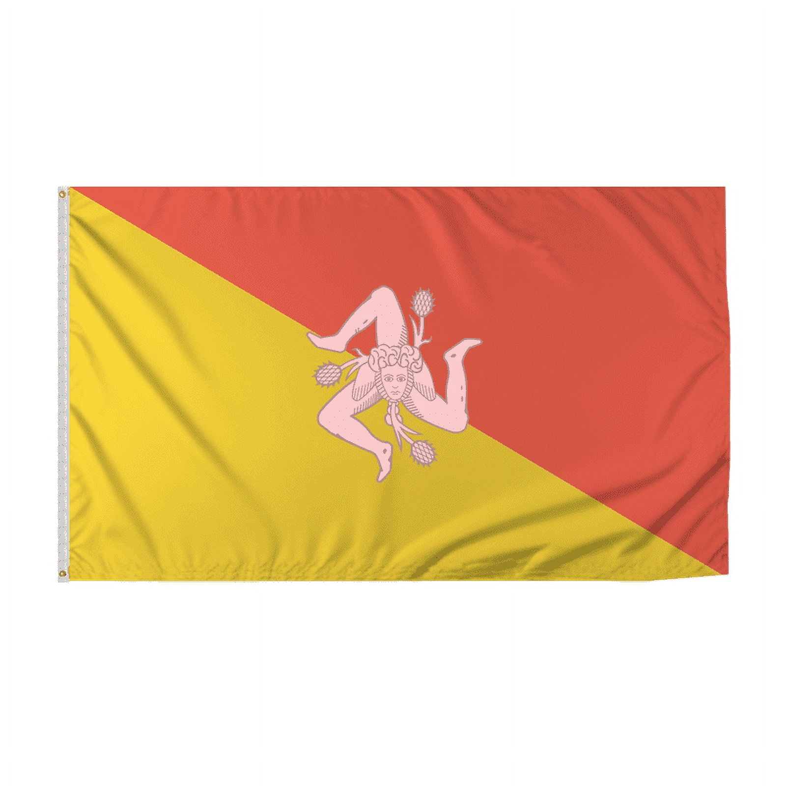 Promopatriot Sicily Country Flag 8x12 ft - 200D Nylon - Rope Thimble ...