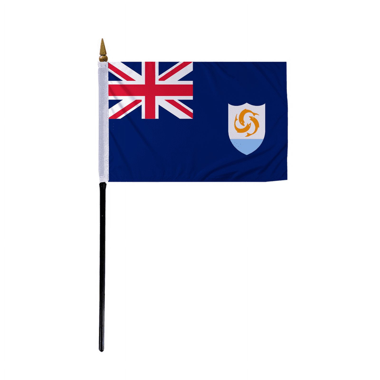 Promopatriot Small Anguilla Country Stick Flag 4x6 inch 11" Plastic ...