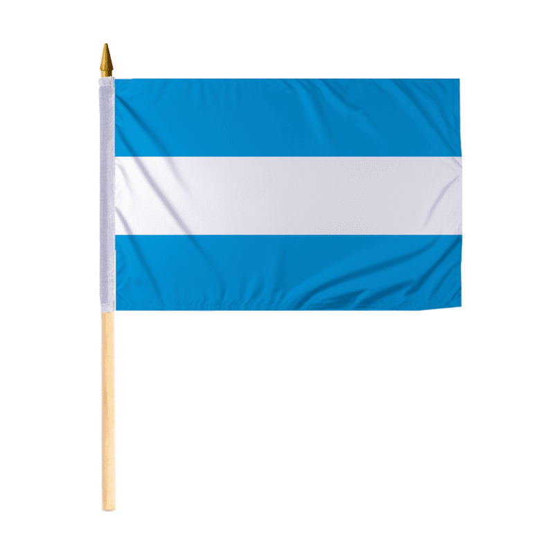 Promopatriot Small Argentina National Desk Flag 12x18 inch 24" Wood ...