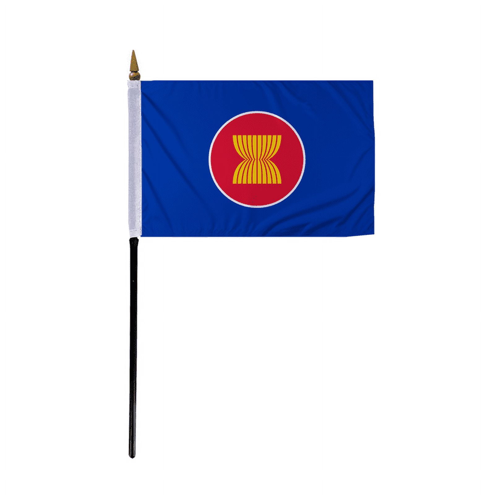 Promopatriot Small Asean Country Stick Flag 4x6 inch 11" Plastic Stick ...
