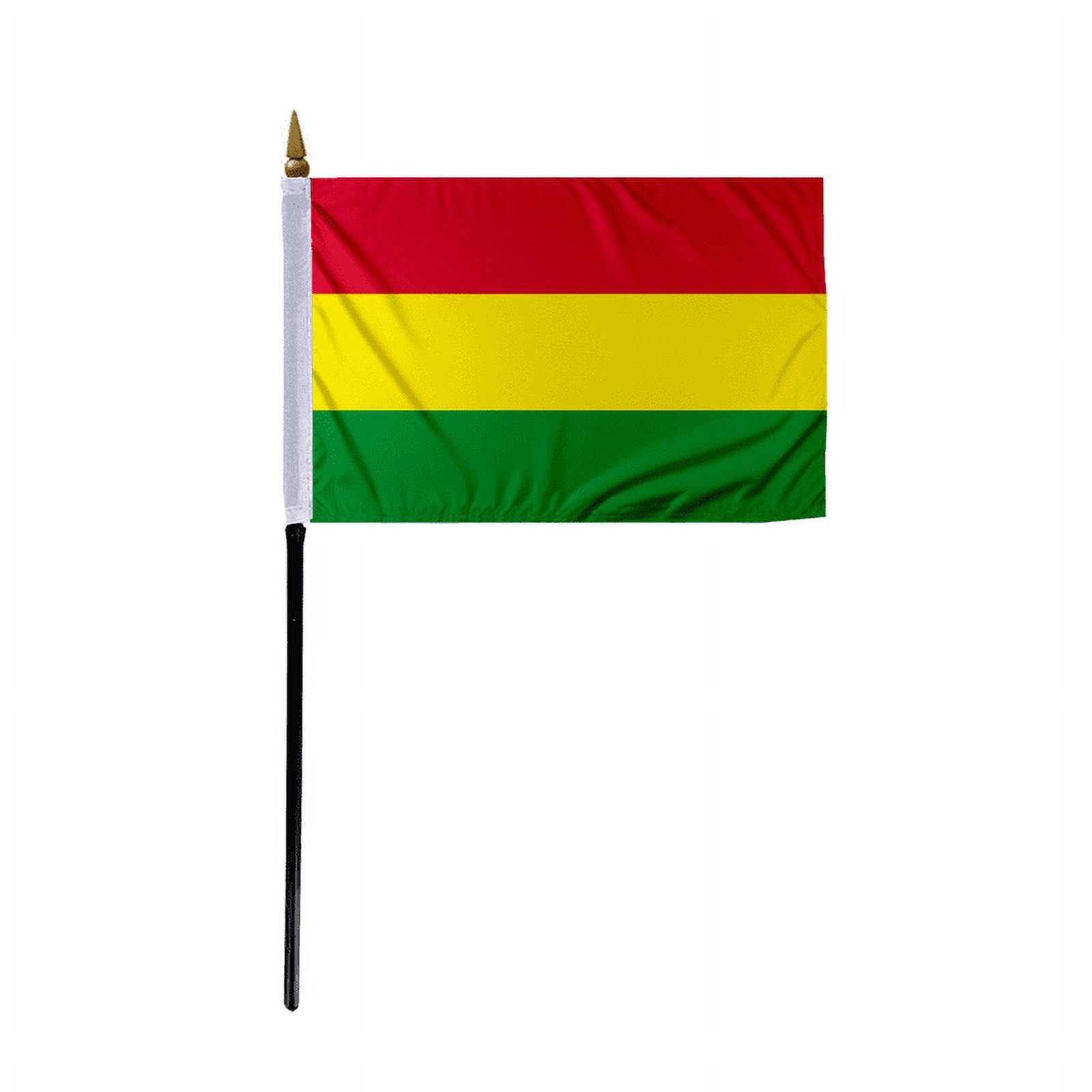 Promopatriot Small Bolivia Country Stick Flag 4x6 inch 11" Plastic ...