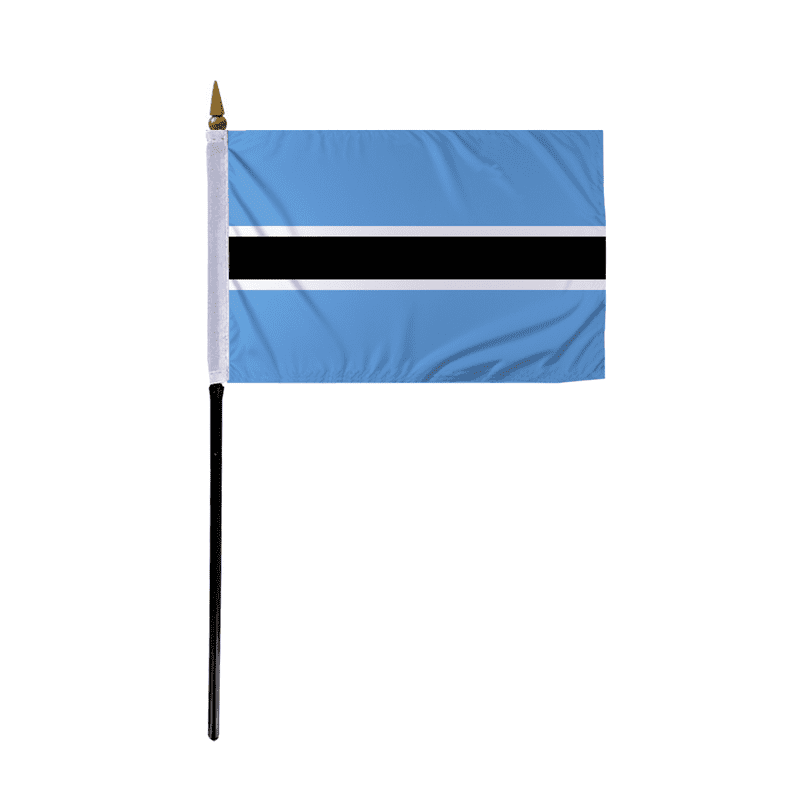 Promopatriot Small Botswana Country Stick Flag 4x6 inch 11" Plastic ...