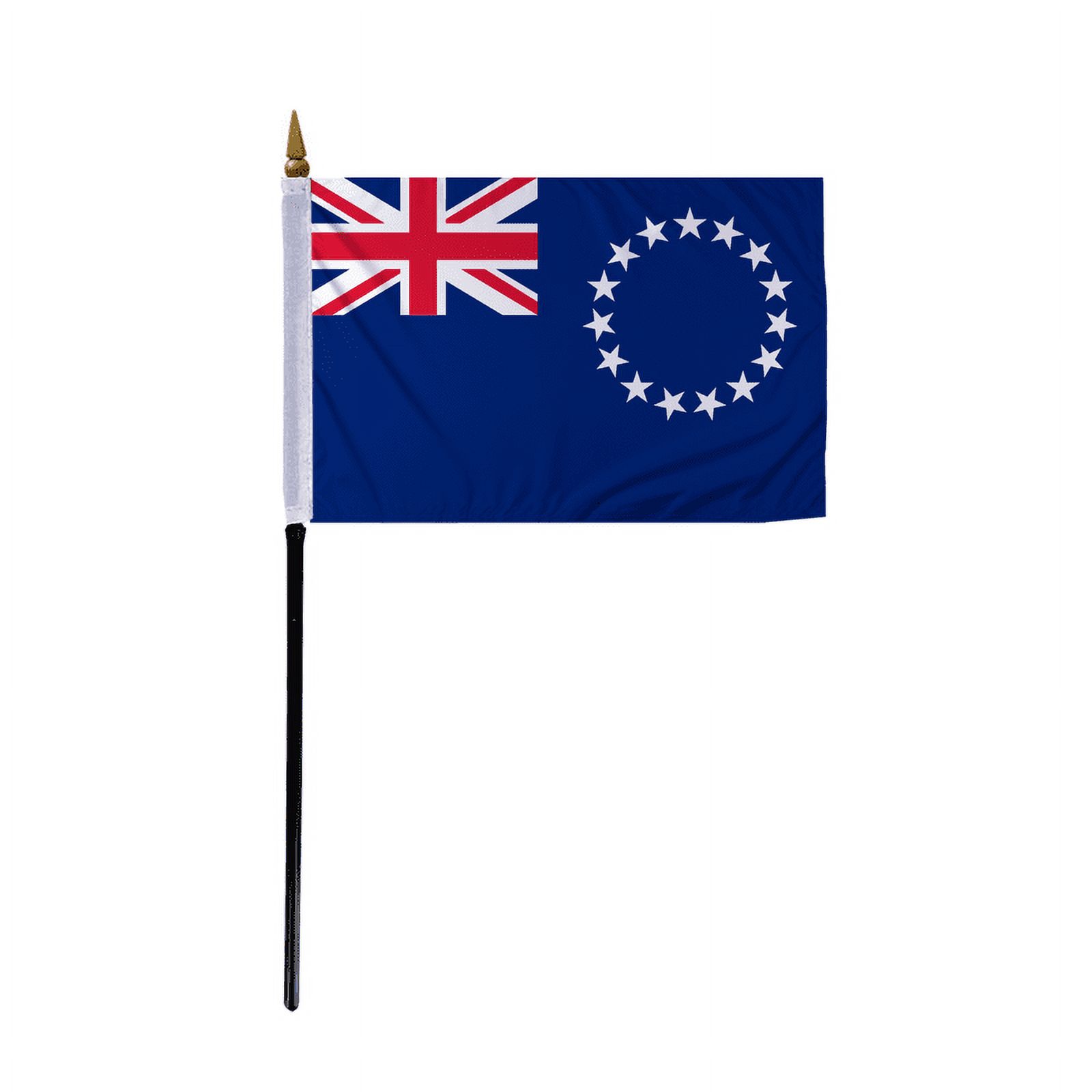 Promopatriot Small Cook Islands Country Stick Flag 4x6 inch 11" Plastic ...