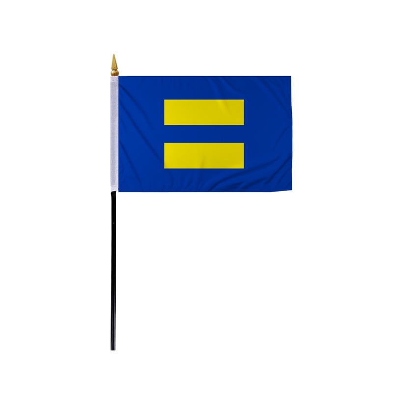 Promopatriot Small Equality Pride Flag 4x6 inch Stick Flag Sewn Edges ...