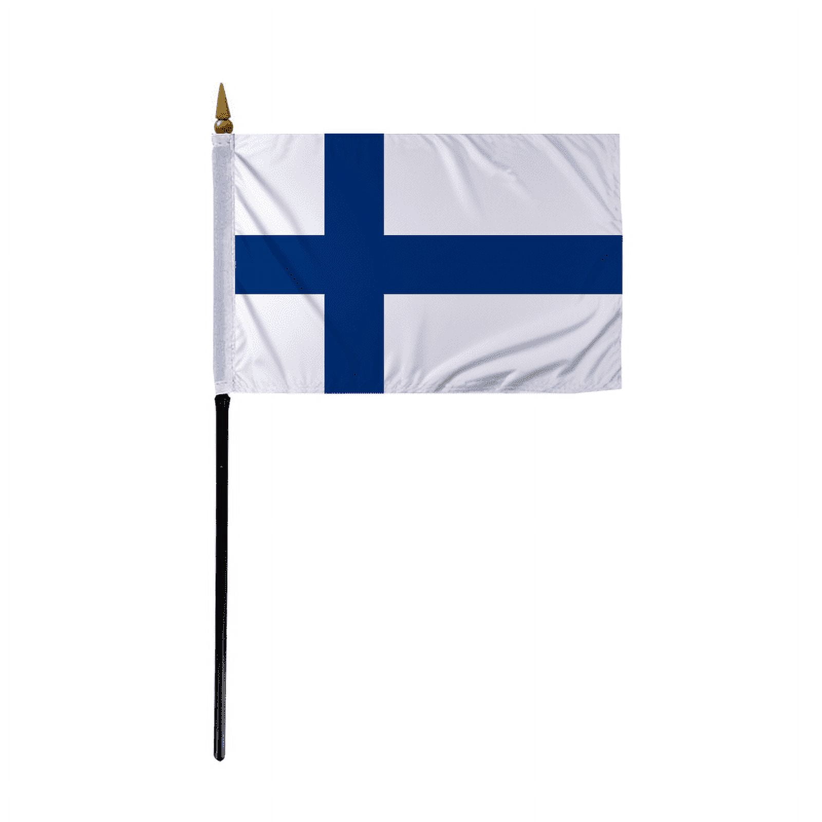 Promopatriot Small Finland Country Stick Flag 4x6 inch 11" Plastic ...