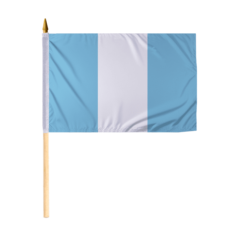 Promopatriot Small Guatemala National Desk Flag 12x18 inch 24" Wood ...