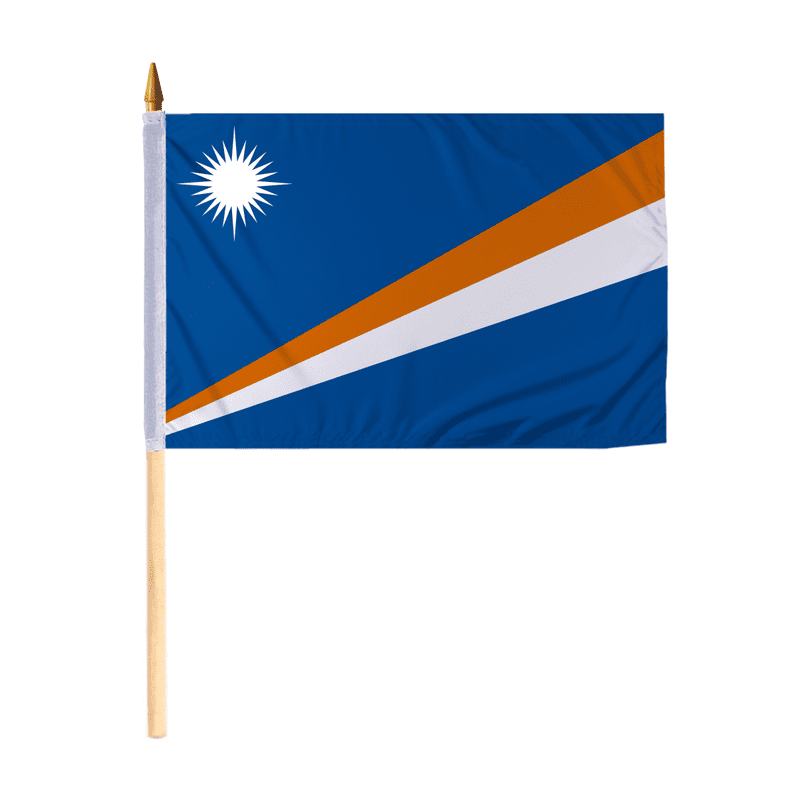 Promopatriot Small Marshall Islands National Desk Flag 12x18 inch 24 ...