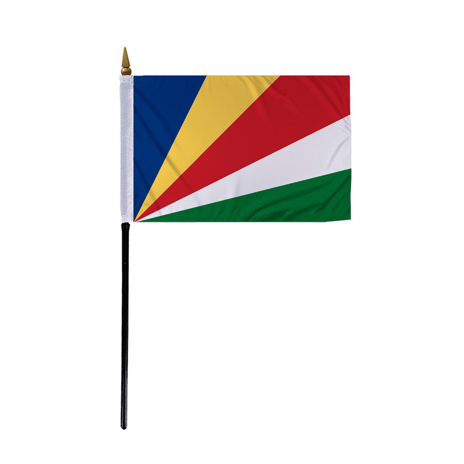 Promopatriot Small Seychelles Country Stick Flag 4x6 inch 11" Plastic ...